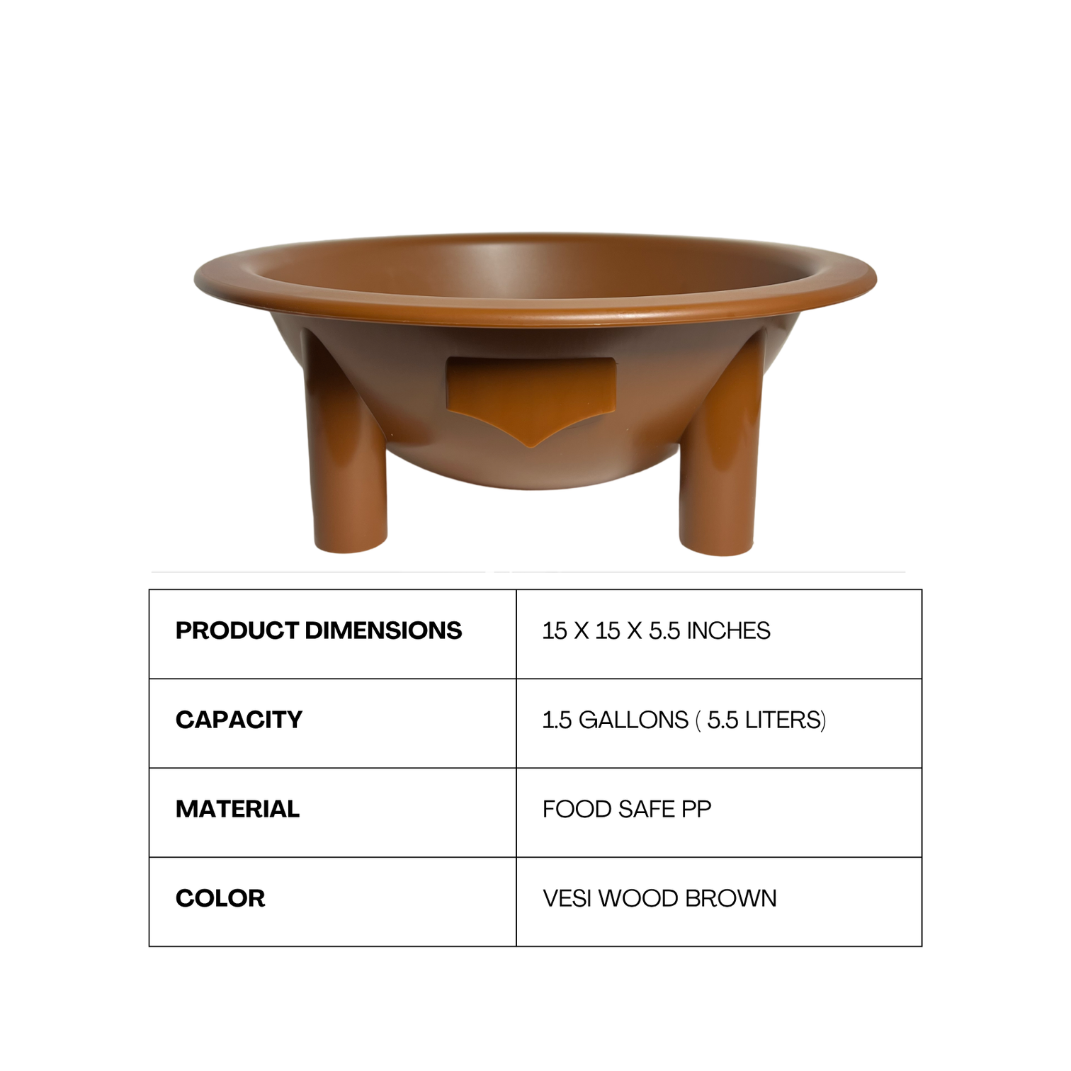Kavafied Tanoa - Traditional Kumete Kava Bowl - Food Safe PP Material