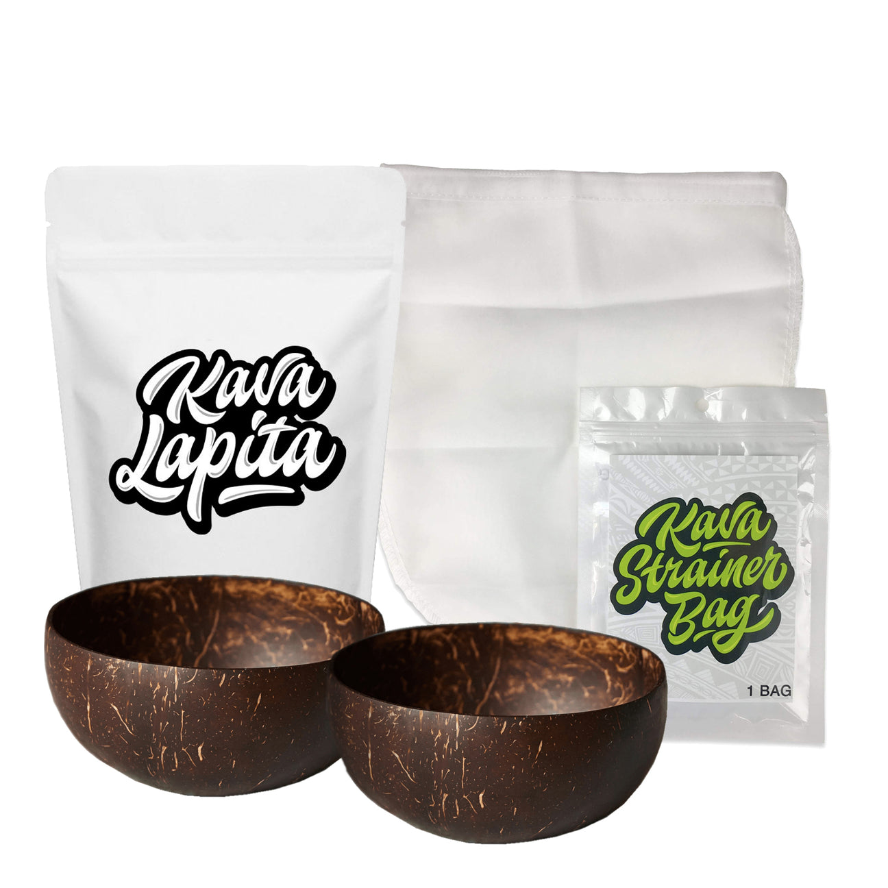 Kava Social Ceremony Kit - Kava Root Powder, Strainer, Tanoa Kava Bowl ...