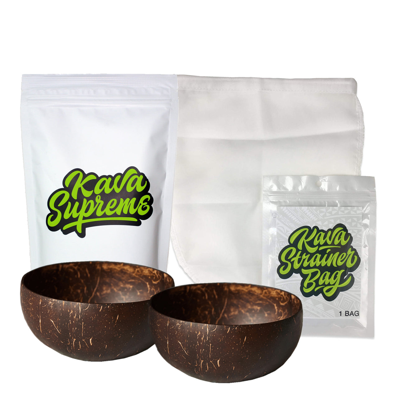 Kava Social Ceremony Kit - Kava Root Powder, Strainer, Tanoa Kava Bowl ...